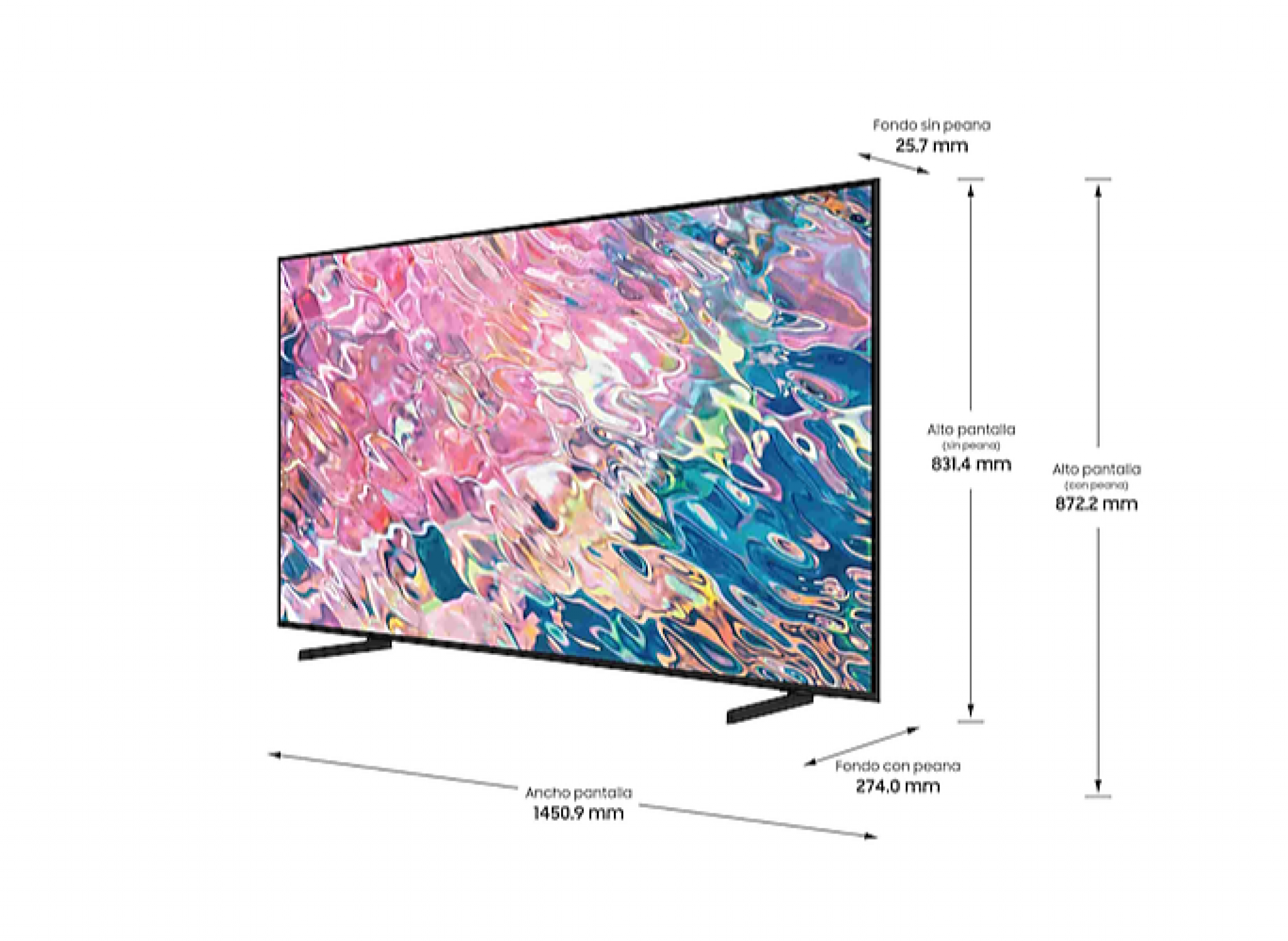 Samsung QE65Q64BAUXXC, espectacular televisor QLED de 65"